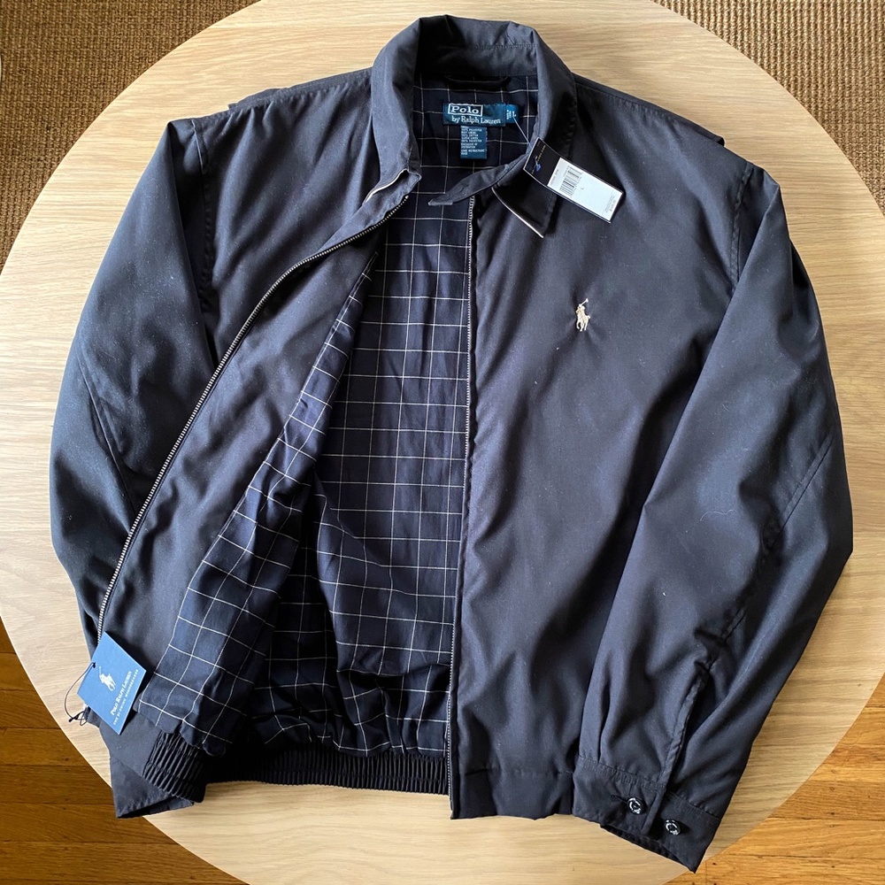Nwt Polo Ralph Lauren Lined Bi-Swing Windbreaker L - Gem